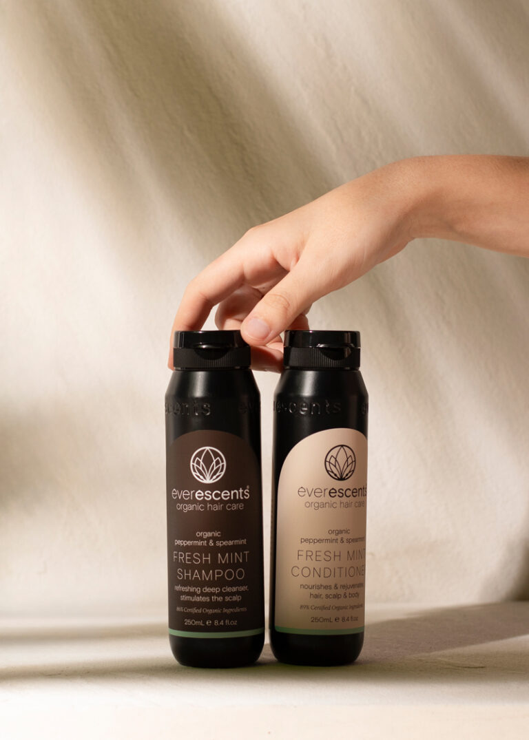 Organic Fresh Mint Shampoo | Organic Peppermint & Spearmint | EverEscents